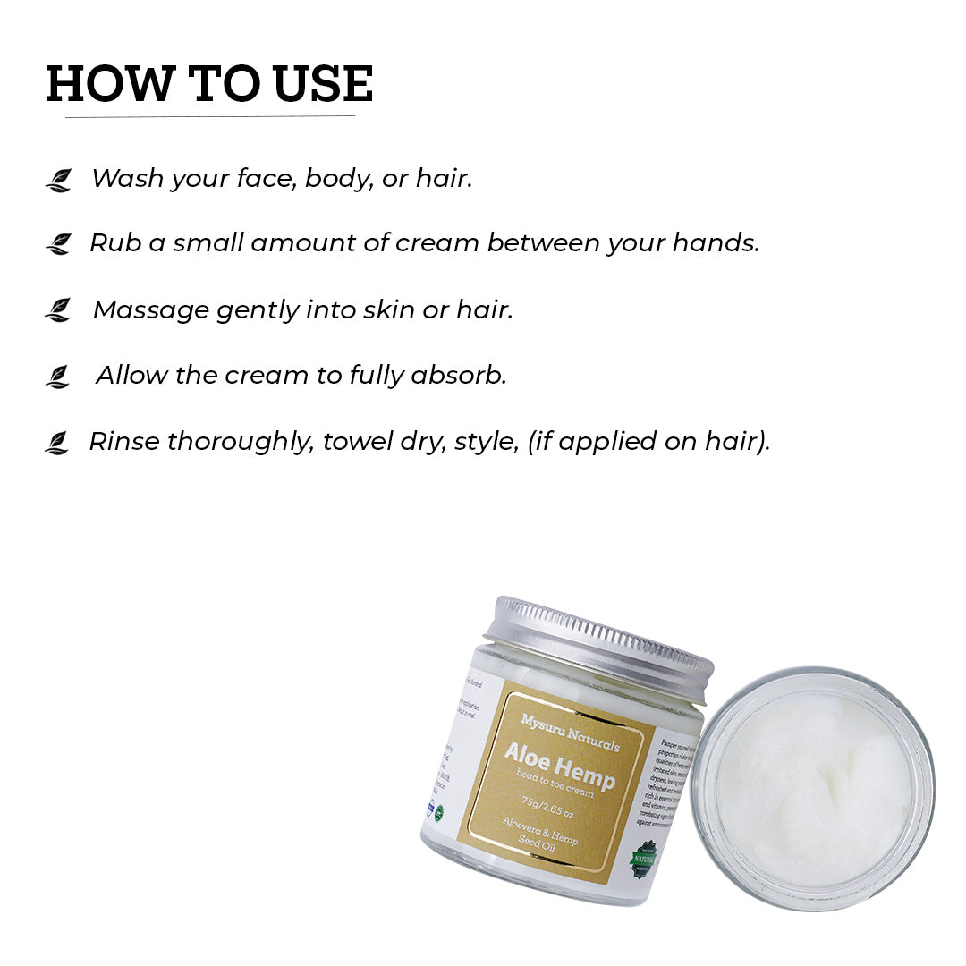 Aloe Hemp Head-to-Toe Cream – Mysuru Naturals